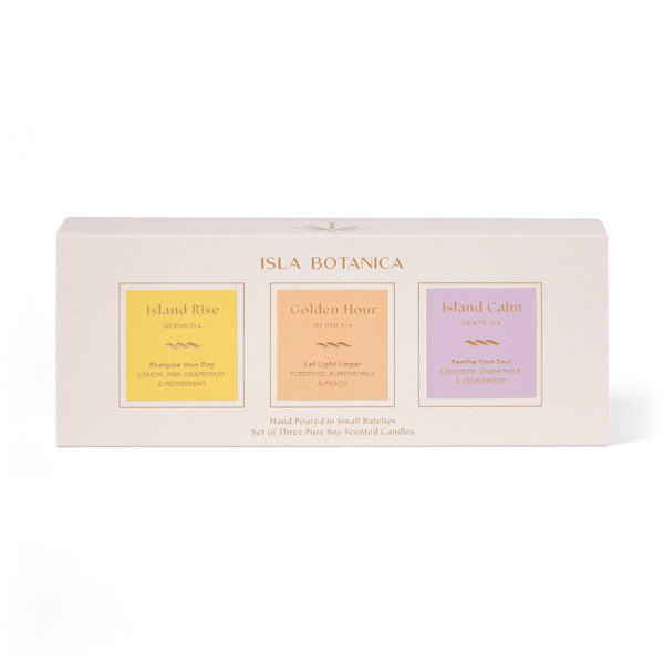 Isla Botanica Island Moments – Candle Gift Set (3 x 105g) - TABS Bermuda